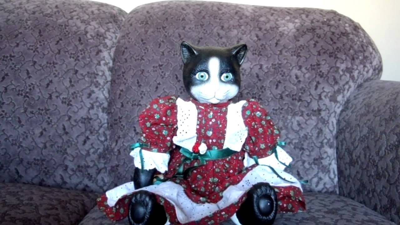 GOEBEL BETTY JANE CARTER BETTE BALL MUSICAL "TABATHA" CAT DOLL PLAYS ...