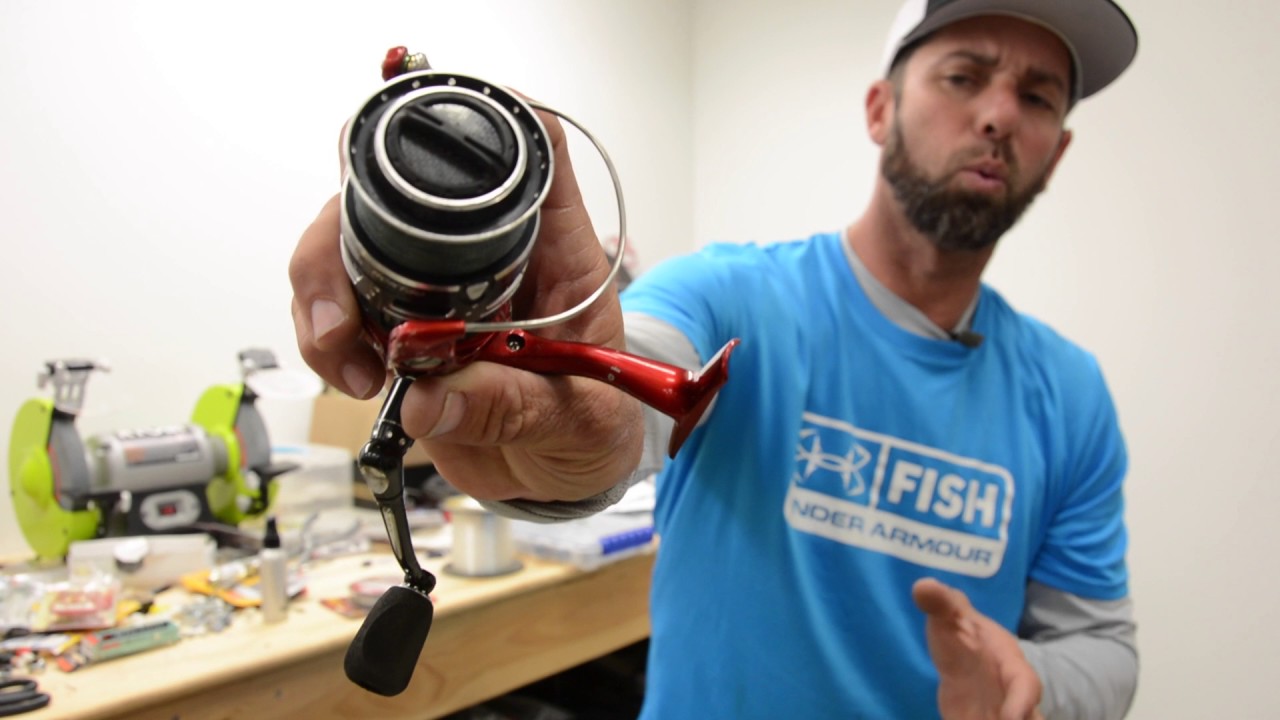 Ike In The Shop: How to Spool a Spinning Reel - YouTube