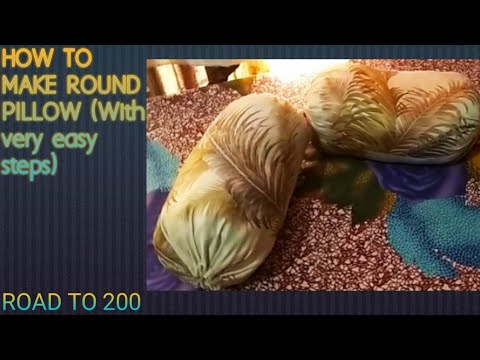 HOW TO MAKE ROUND PILLOW COVER IN LESS CLOTH - YouTube