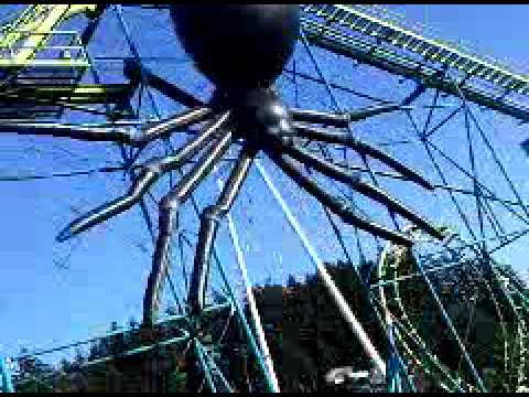 Wild Thing at Wild Waves Frightfest 2009 with giant Black Widow. - YouTube