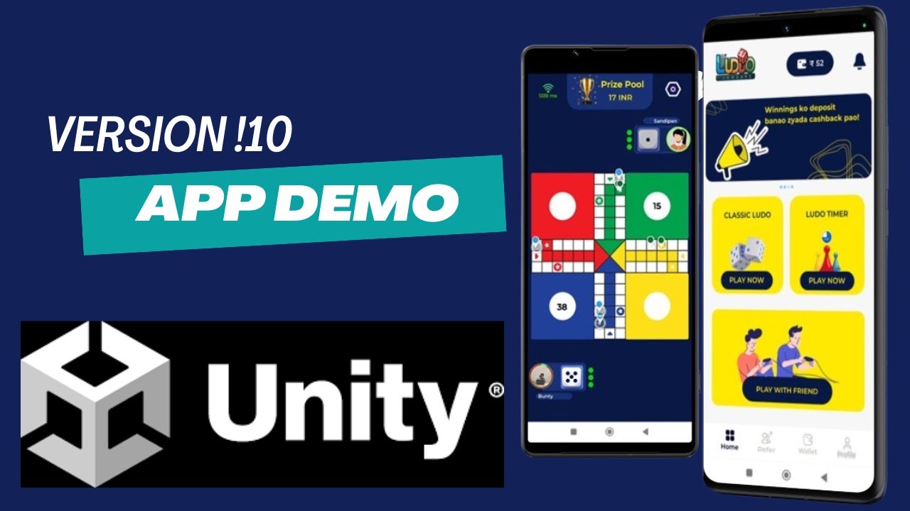 Unity Real Money Ludo Multiplayer Game || Ludozone Version 10 APP Demo ...