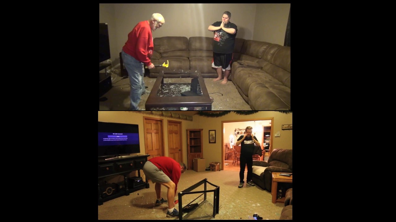 ANGRY GRANDPA DESTROYS PS4 (SPLIT SCREEN) - YouTube