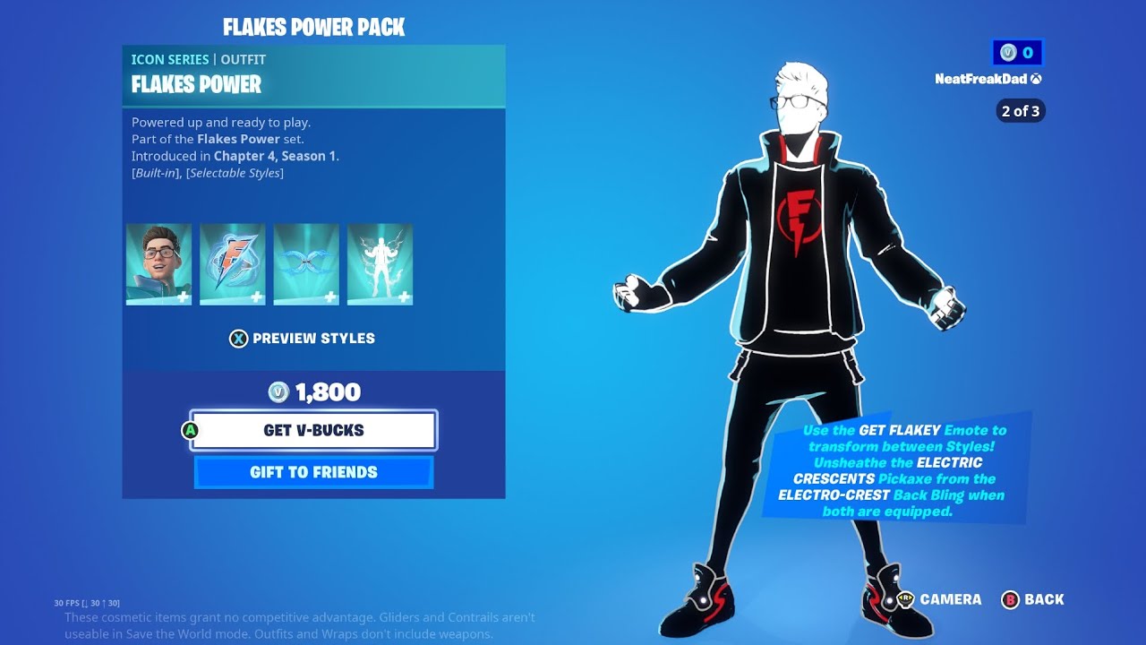 Fortnite Item Shop 02/25/23 New Flakes Power Pack - YouTube