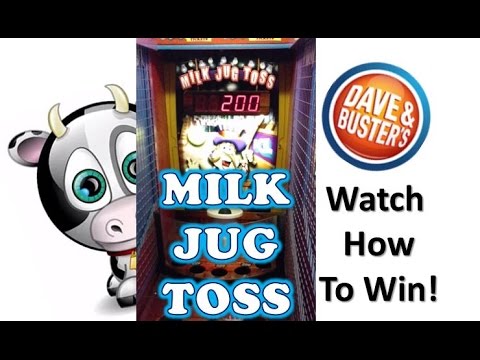 HOW TO SCORE AT MILK JUG TOSS CARNIVAL GAME THROWING A BALL INSIDE DAVE ...