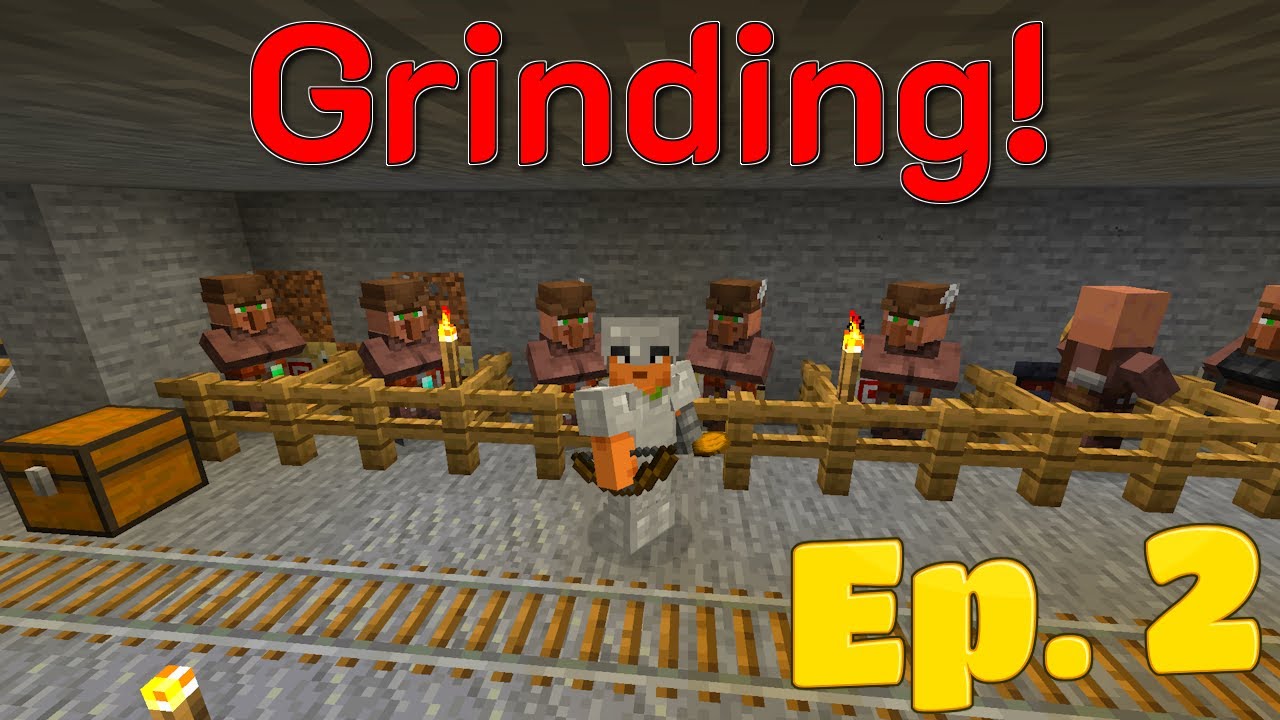 Grinding In Hardcore Minecraft!!! - YouTube