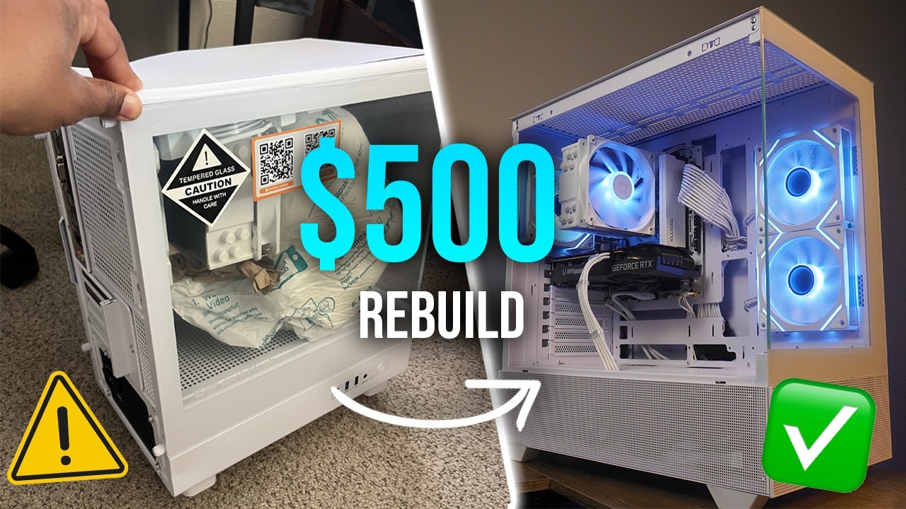 Rebuilding a Broken $500 Gaming PC! - YouTube