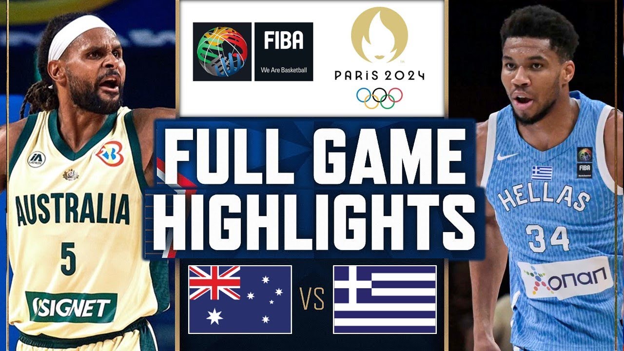 AUSTRALIA vs GREECE FULL GAME HIGHLIGHTS | 2024 Paris Olympics Men's ...