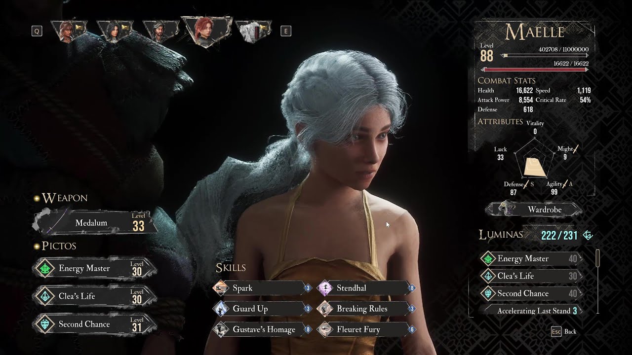 Expedition 33 Double Braid White Hair for Maelle Location Endless Tower ...