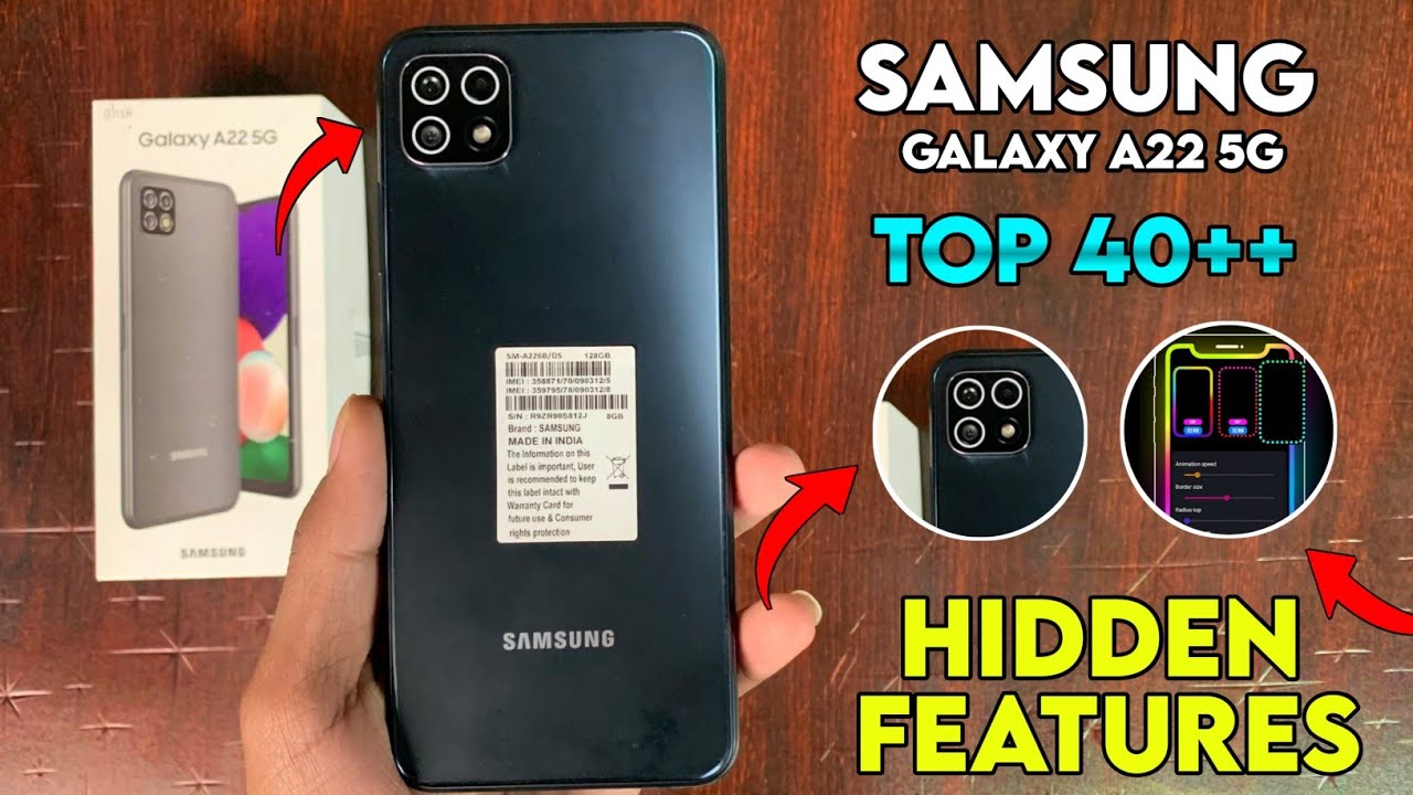 Samsung Galaxy A22 5G Top 40++ Hidden Features | Samsung Galaxy A22 ...