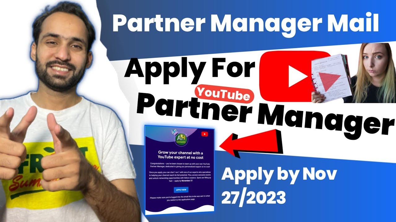 Youtube Partner Manager Apply Kaise Kare | Grow Your Channel With A ...