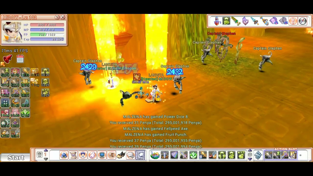 FLYFF Universe - Knight 1v1 SnS Capt. Glaphan (Mobile ver.) - YouTube