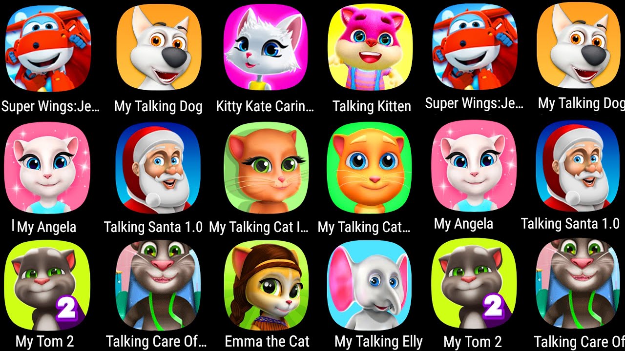 My Talking (Dog + Angela + Santa + Tom 2 + Cat Inna + Tommy + Elly ...
