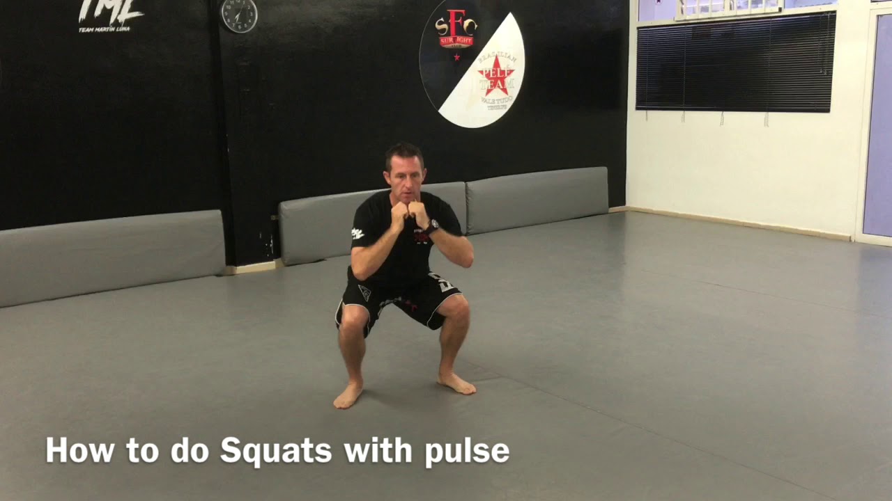 How to do Squats with pulse - YouTube