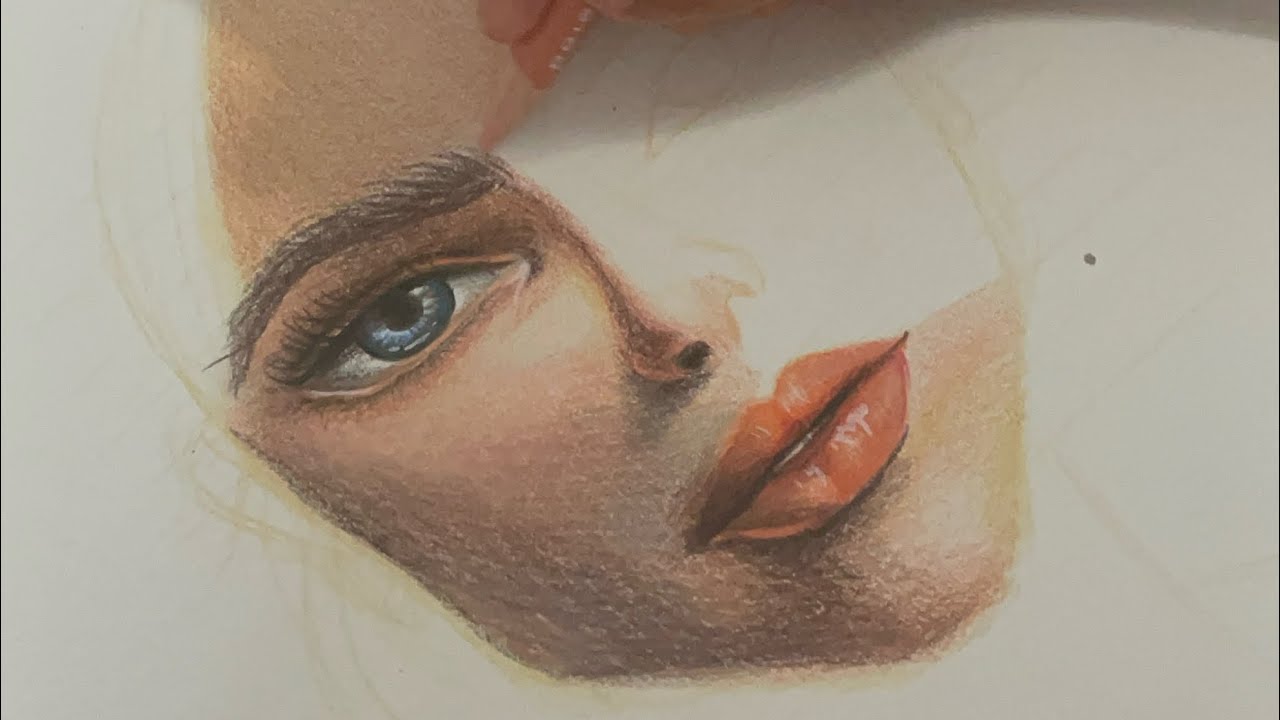 Realism drawing tutorial (Face Coloring) - YouTube