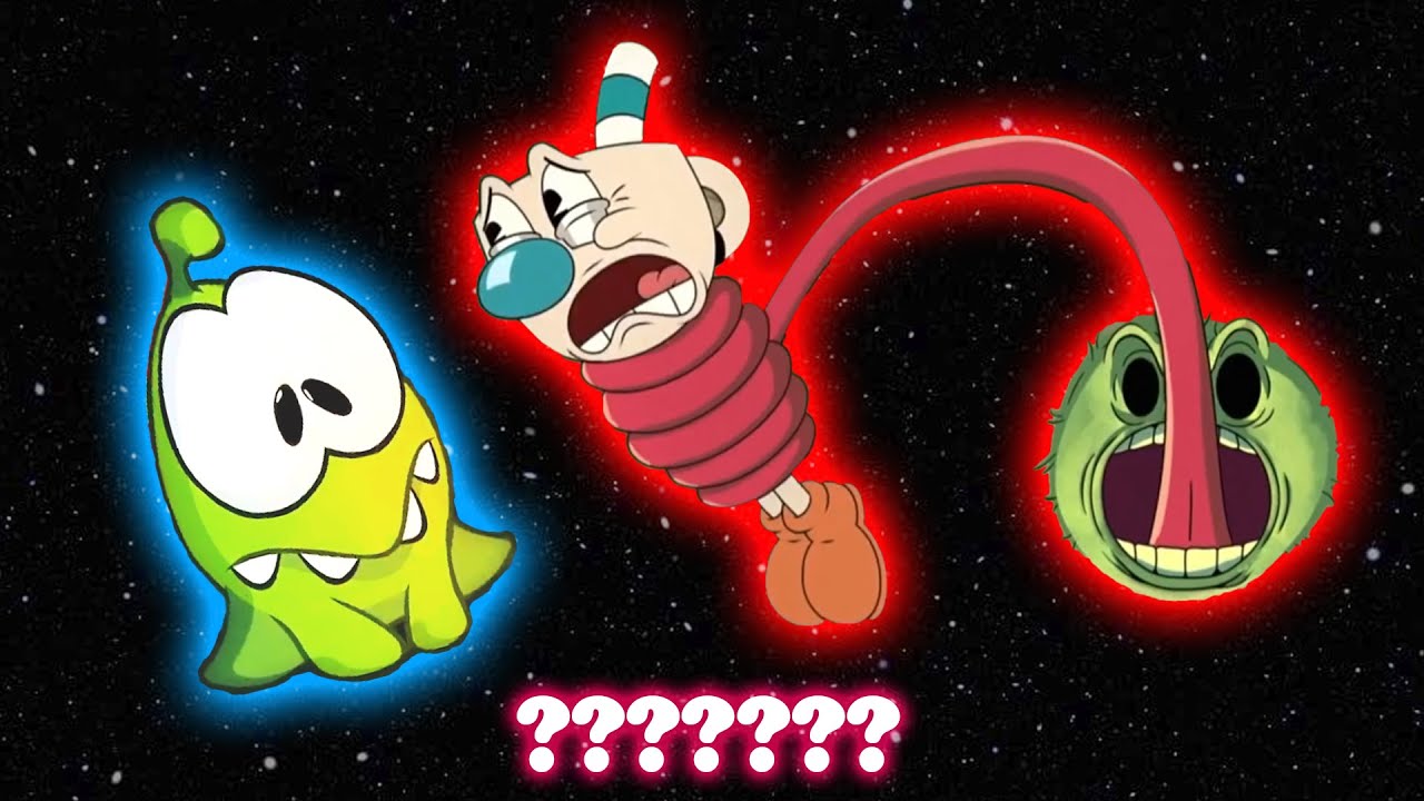 Om Nom & Cuphead Show "Tongue! Save me!" Sound Variations in 30 Seconds ...