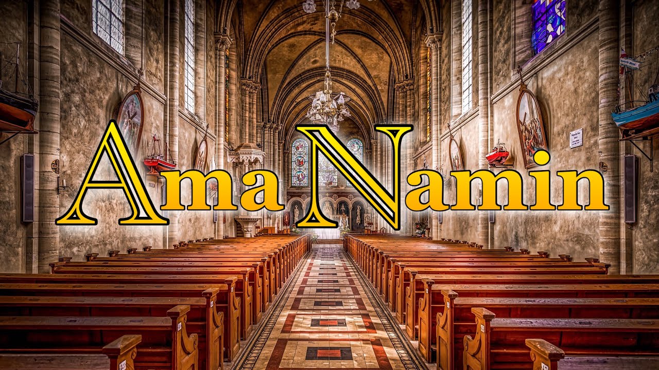 AMA NAMIN by Fr. Eduardo Hontiveros, SJ with Lyrics - YouTube