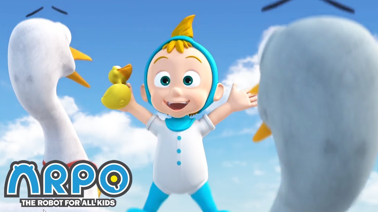 Arpo the Robot | Flying Baby!!! | Cartoon Compilation | Funny Cartoons ...