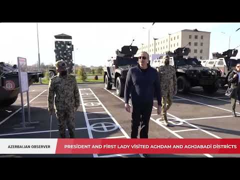 President and First Lady visited Aghdam and Aghjabadi districts