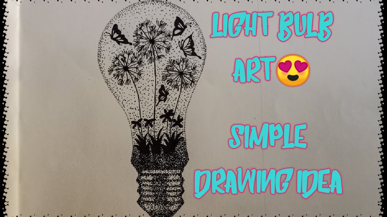 simple way of drawing/easy drawing idea - YouTube