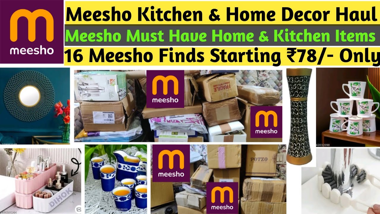 Meesho Kitchen & Home Decor Haul | Meesho Must Have Home & Kitchen ...