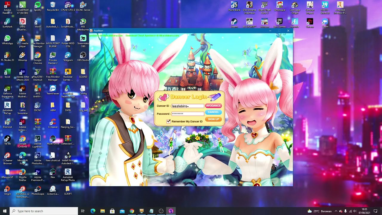 Cara cheat ayodance versi PC , terbaru 2021 - YouTube