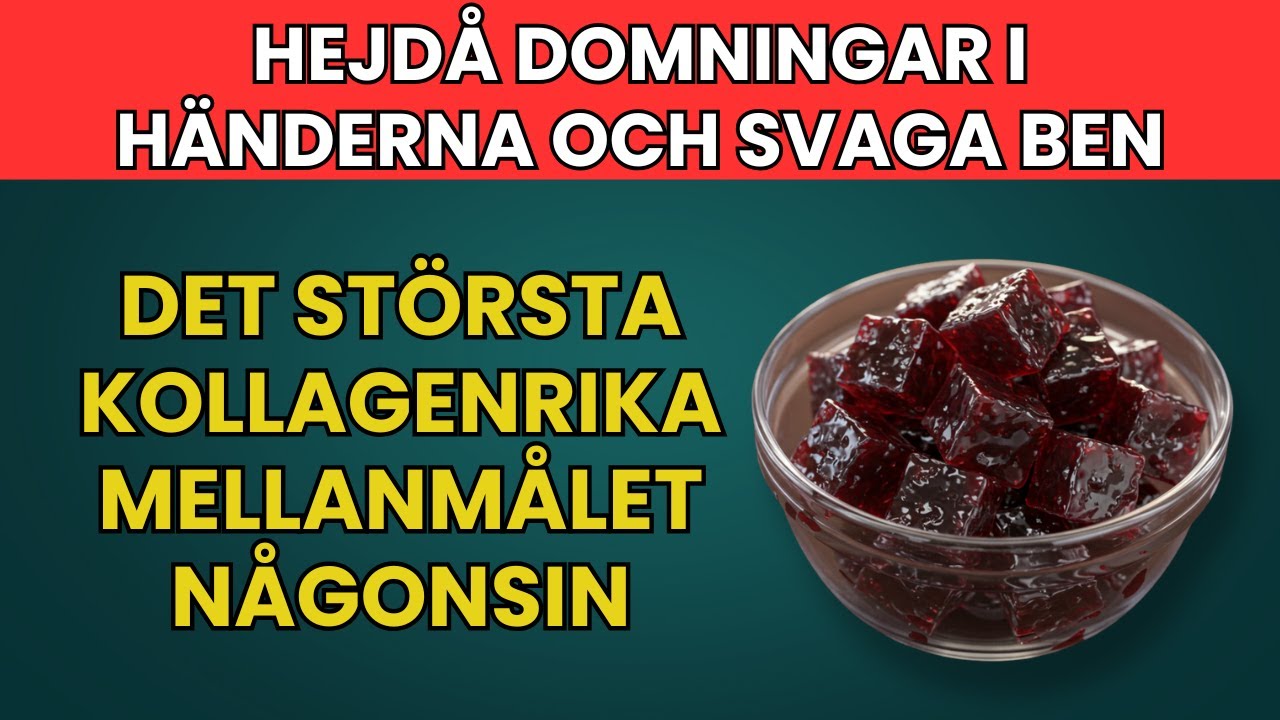 Hejdå domningar i händer och svaga ben! 7 kollagensnacks du kommer att ...