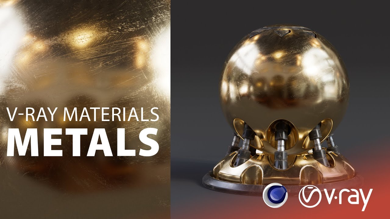 How to Create Realistic Metal (Gold) Materials in V-Ray for Cinema 4d ...