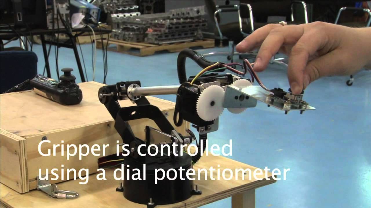 Master-Slave Robot Arm on Mobile Chassis - YouTube