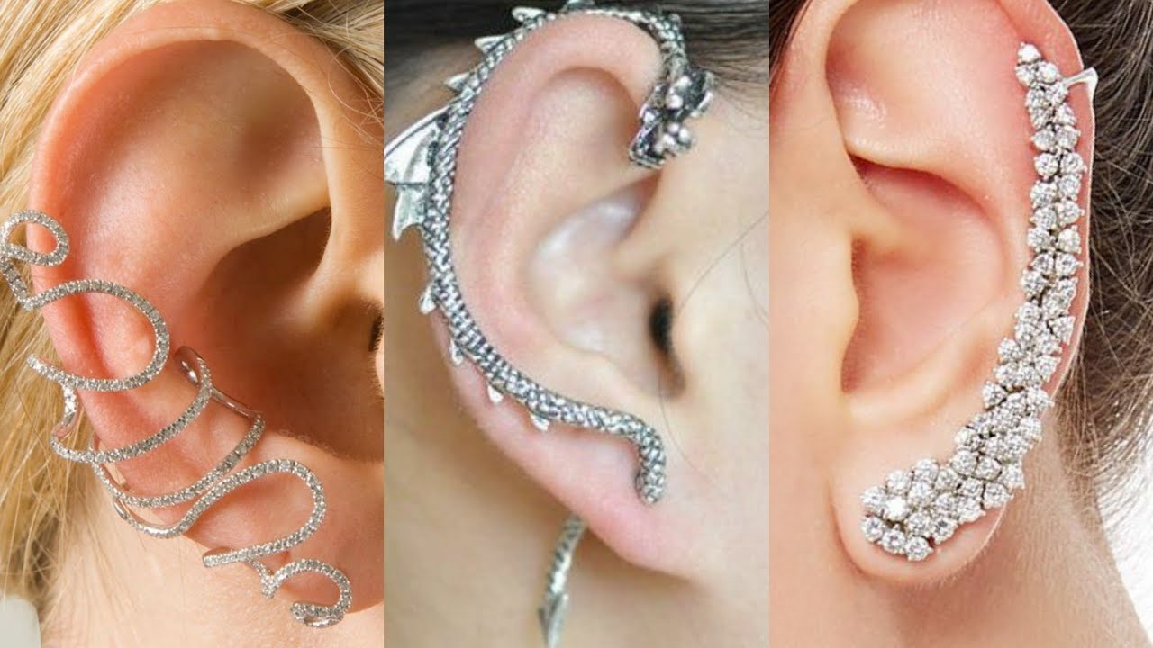 So Beautiful and Elegant design idea's for Ear piercing and Ear craft ...