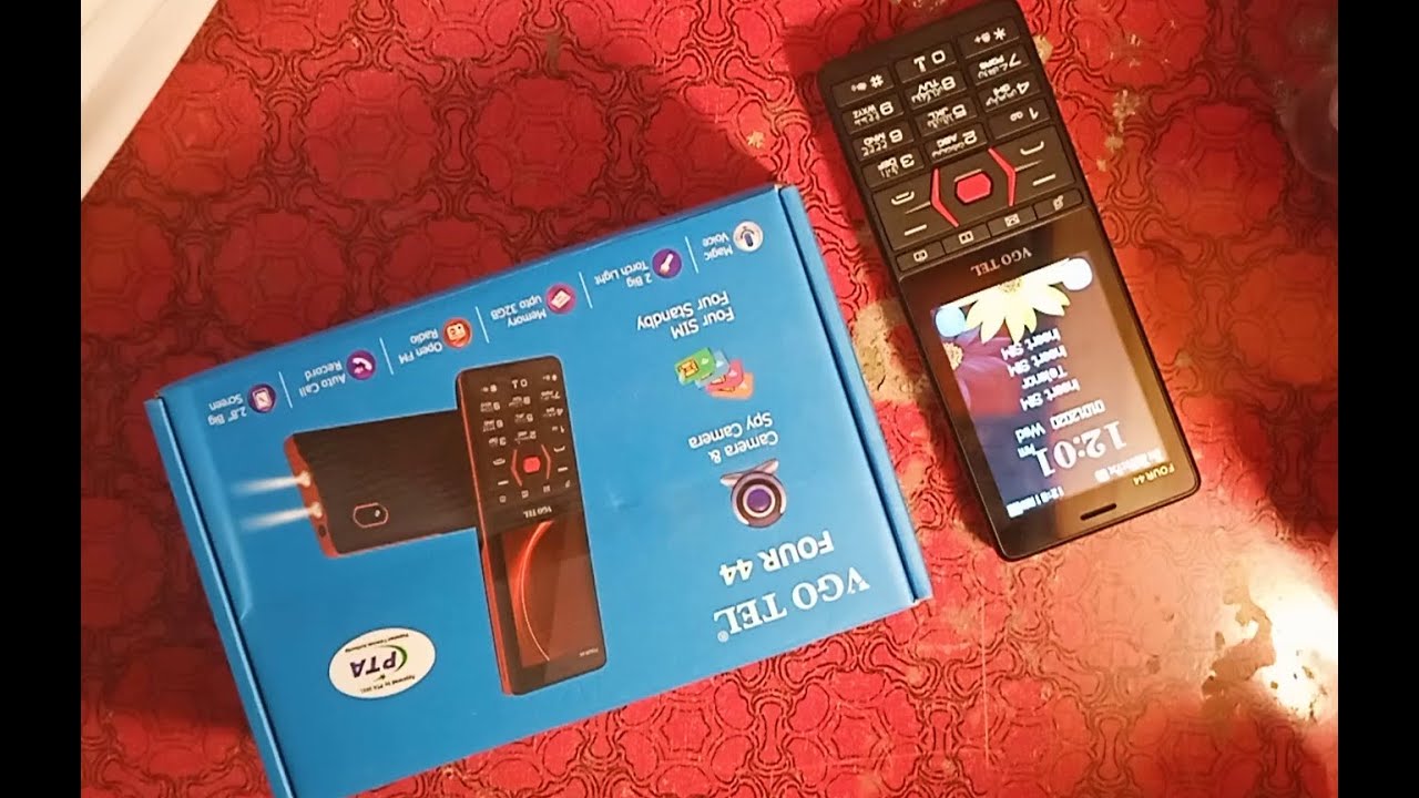 Vgotel Four 44 4 Sim Phone Black Blue Unboxing & Review 2023 - YouTube