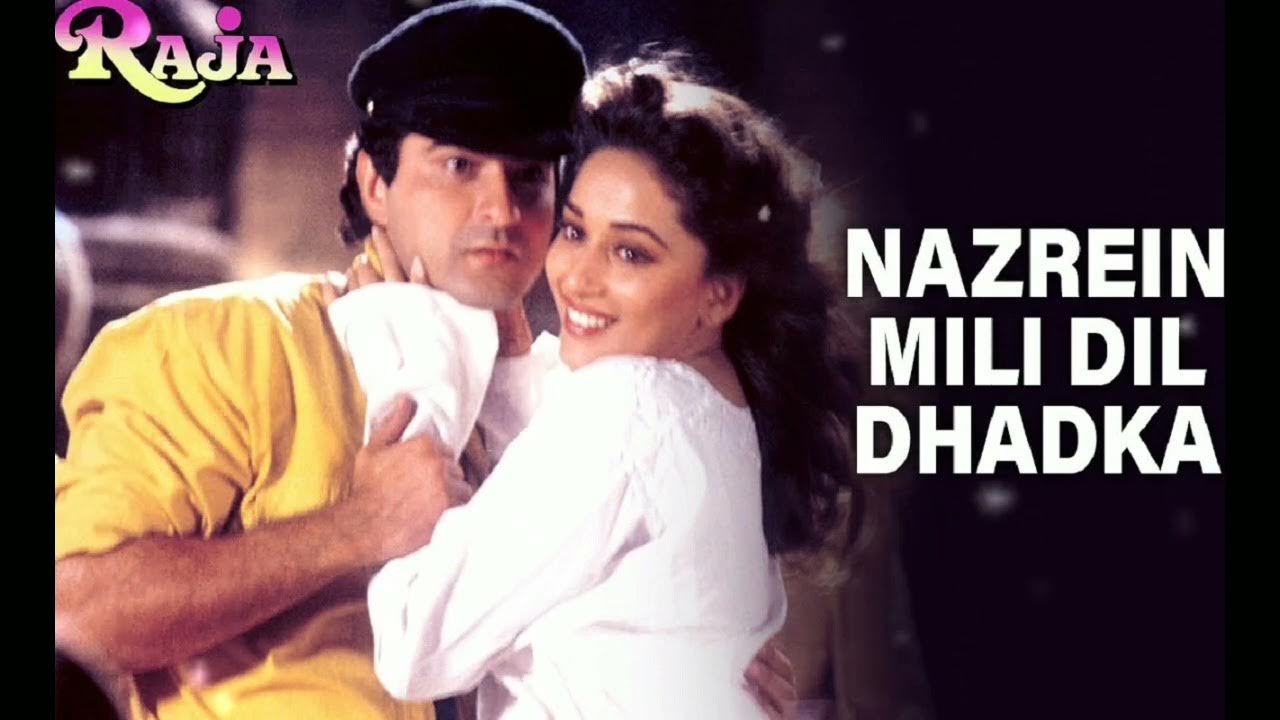 Nazrein_Mili_Dil_Dhadka_|_Raja_songs_|_Madhuri_Dixit_|_Sanjay_Kapoor.(No_Copyright_song)_(Raja ...