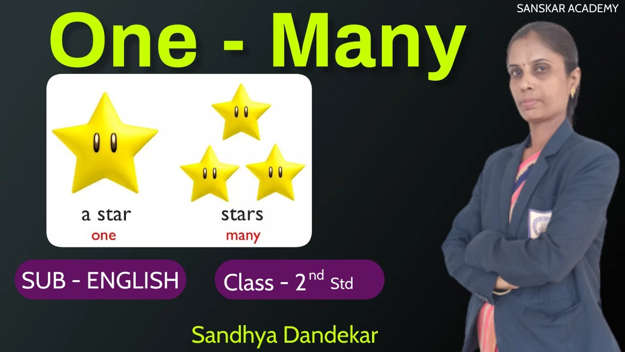 One- Many | English | Class -2nd Std | Sanskar Academy - YouTube
