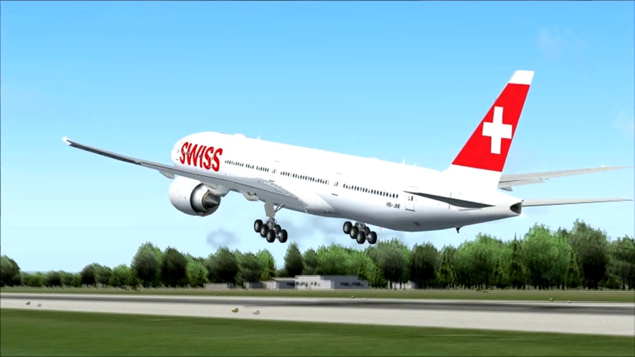 LX326 777-300ER SWISS ZURICH - LONDON - YouTube
