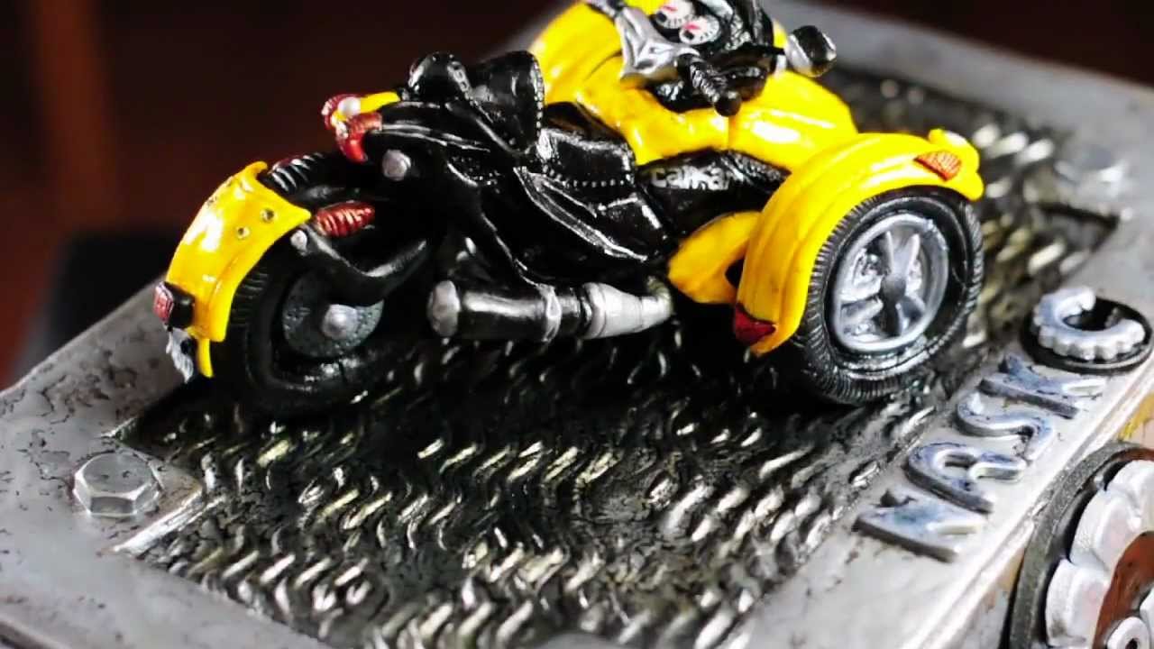 Can Am Motorcycle Cake - YouTube