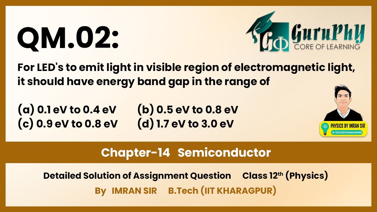 Ch14QM02 Semiconductor Electronics Assignment Solutions - YouTube