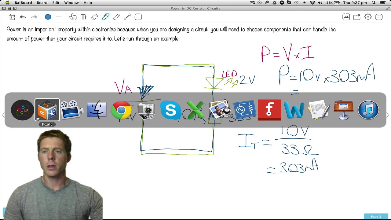 Electronics Fundamentals Tutorial #17 Power in DC Resistor Circuits ...