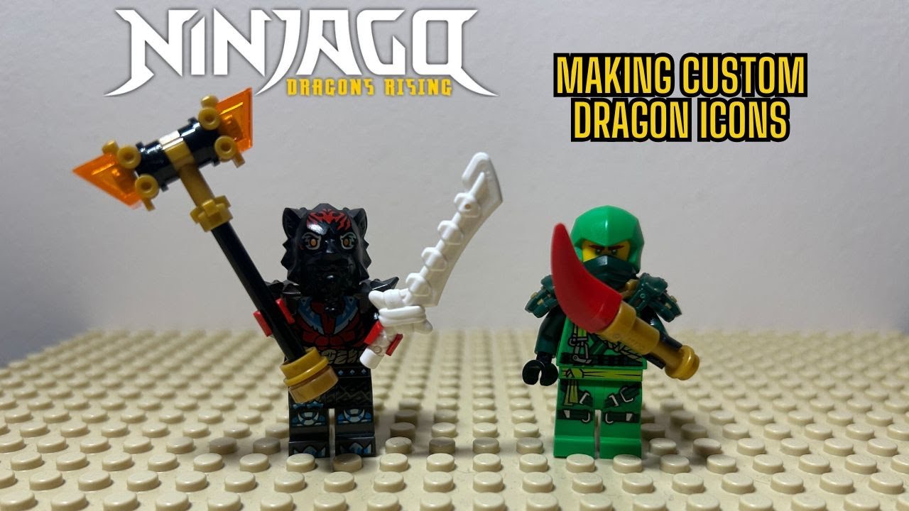 Ninjago Dragons Rising Making Custom Dragon Icons - YouTube