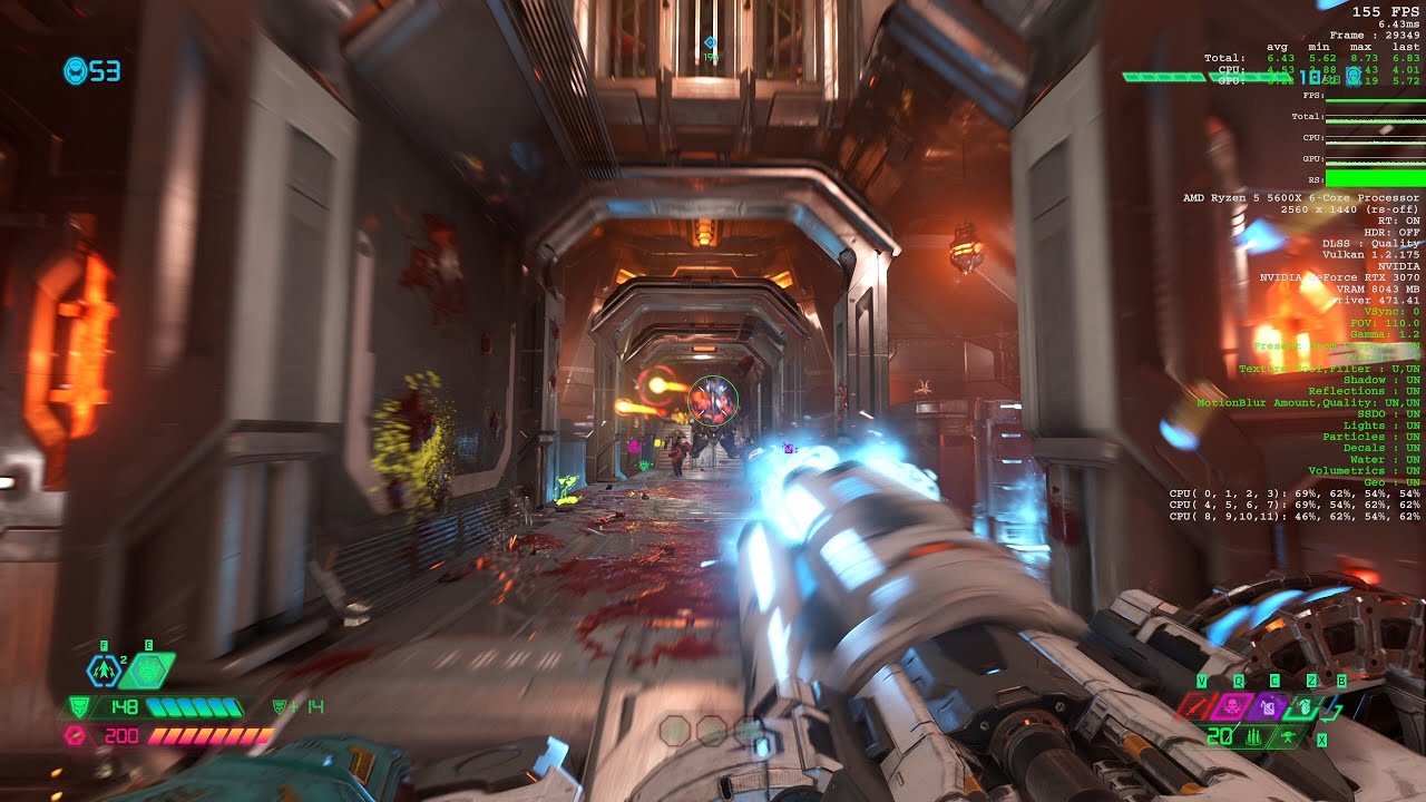Doom Eternal PC | UN Settings RT (Ultra Textures) and DLSS 2.2 Quality ...