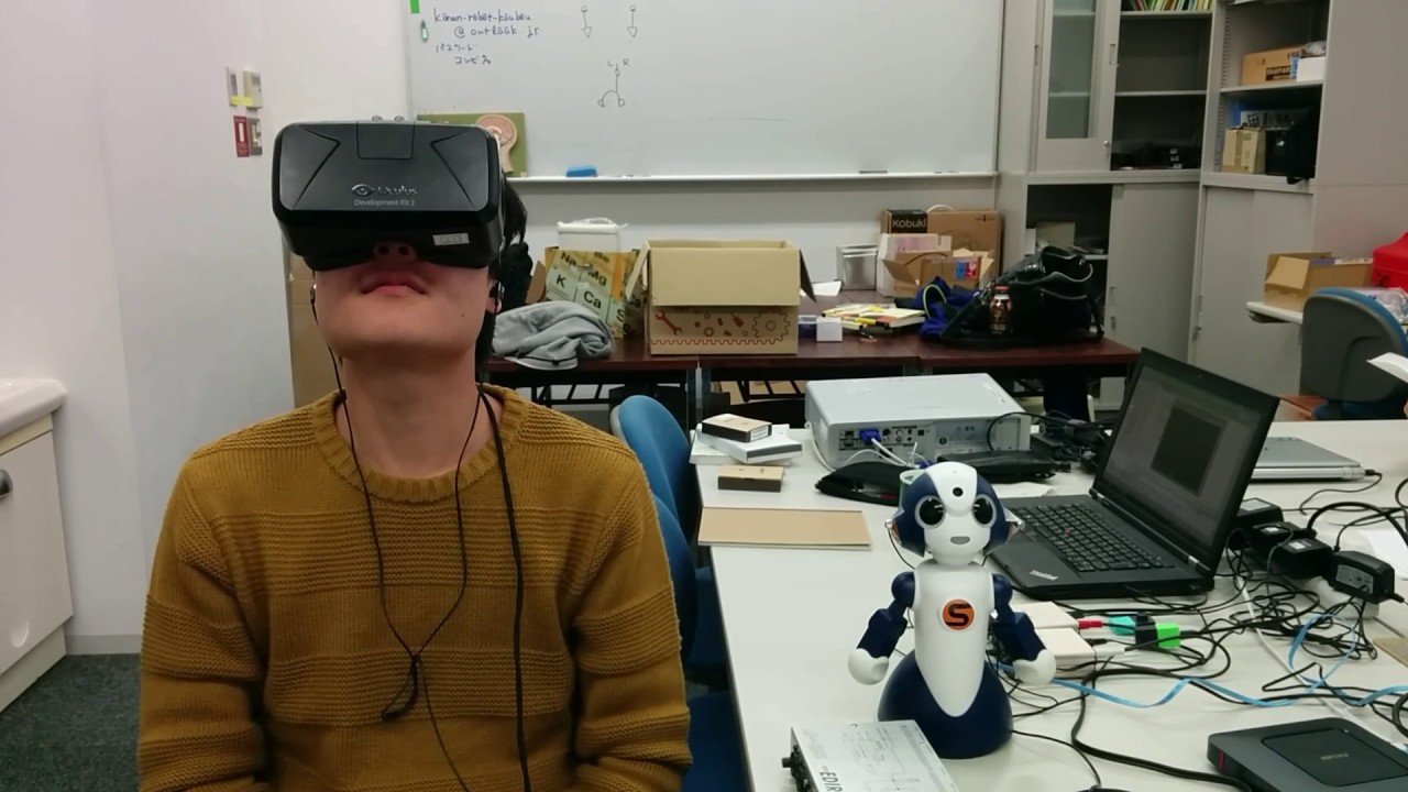 Telehead using Oculus Rift and Vstone Sota #1 - YouTube