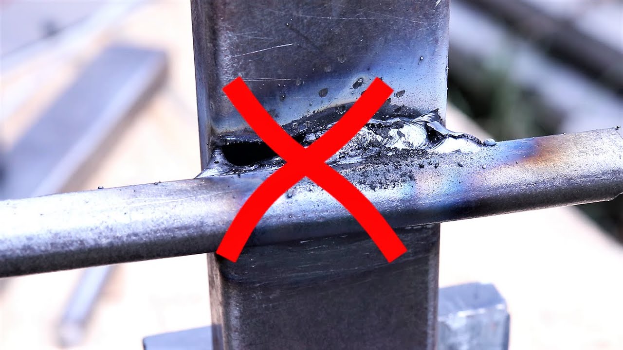 How to weld a steel bar to thin metal 1.5mm! - YouTube