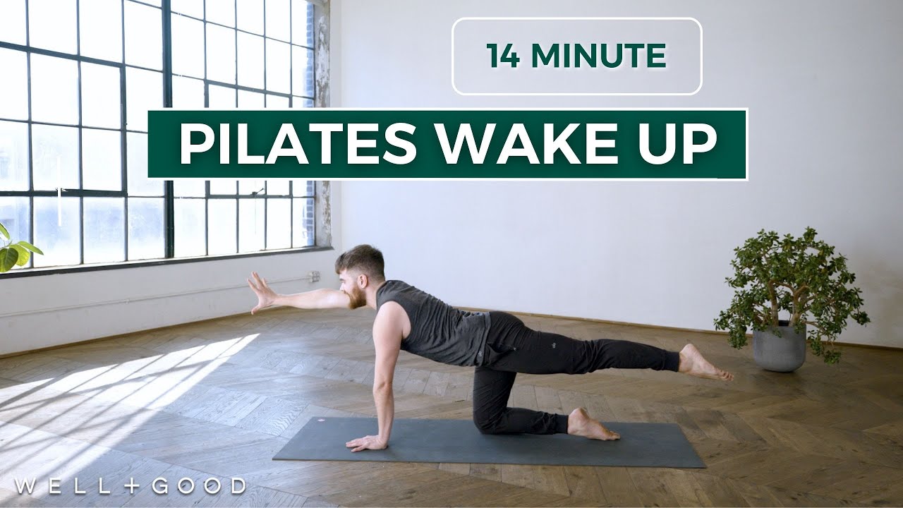 14 Minute Mid Day Pilates Wake Up | Good Moves | Well+Good - YouTube