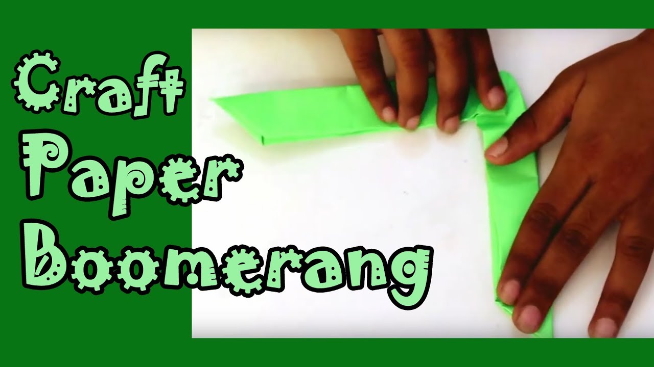 How To Make Craft Paper Boomerang Origami Step by Step - YouTube