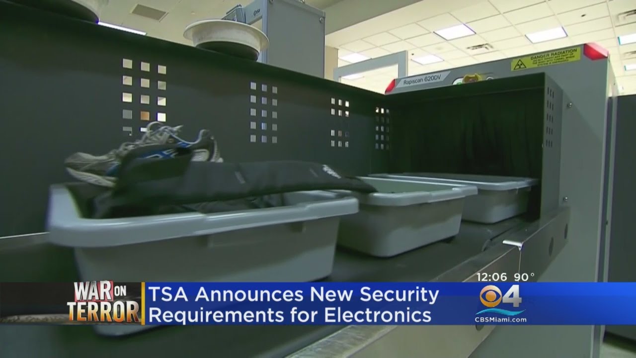 TSA Announces New Security Requirements For Electronics - YouTube