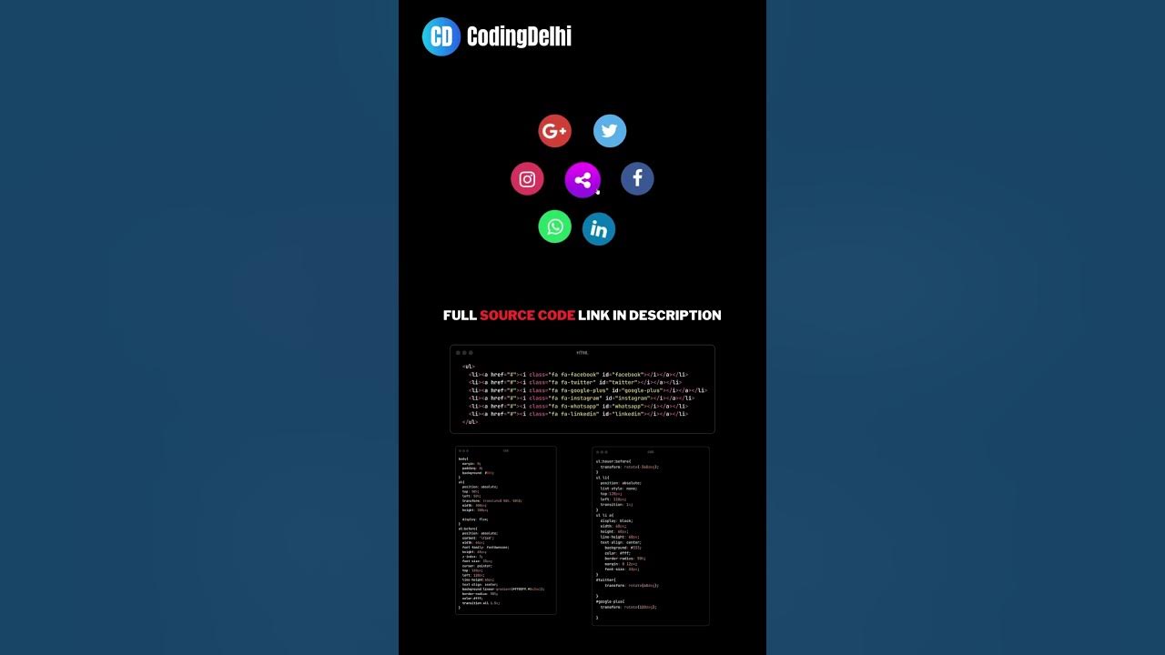 Css Social Media Buttons Hover Animation Youtube