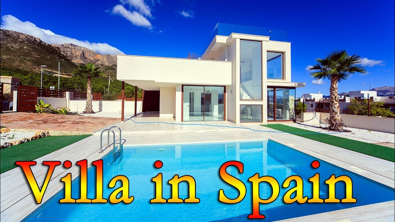 New properties in Spain, high tech villa with a pool, Real Estate Costa ...