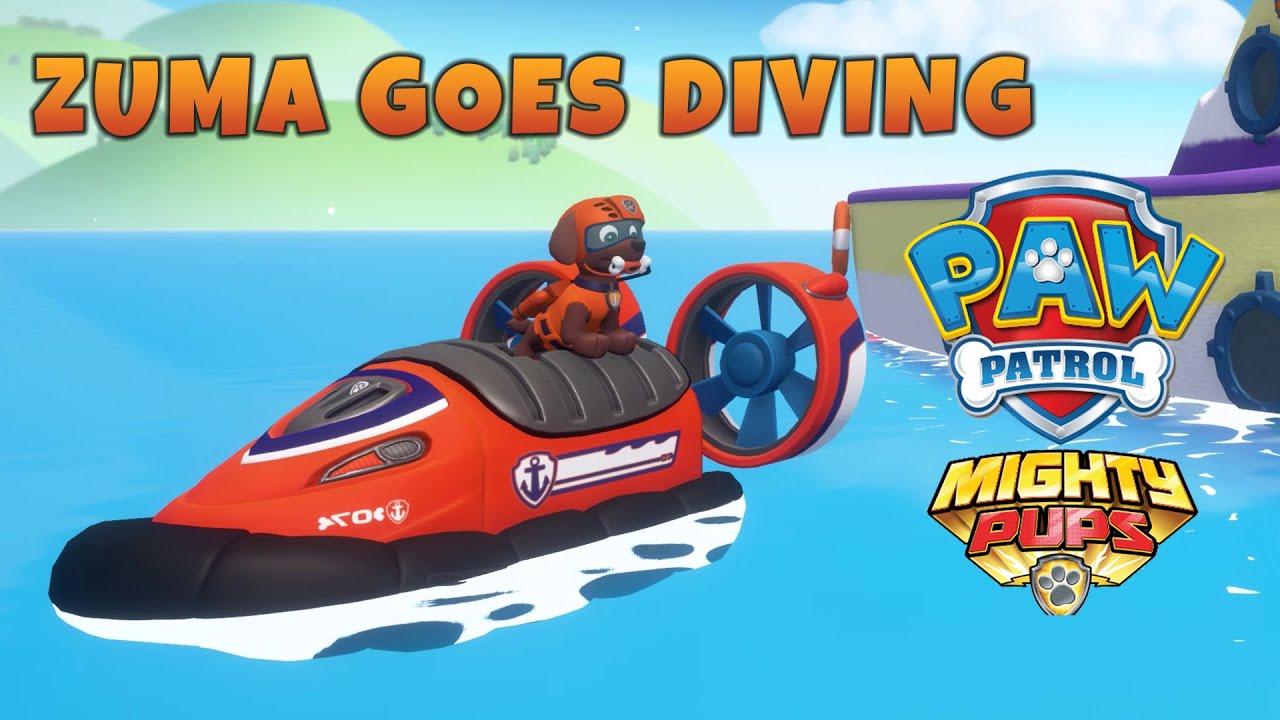 Paw Patrol Mighty Pups - Zuma Goes Diving - YouTube