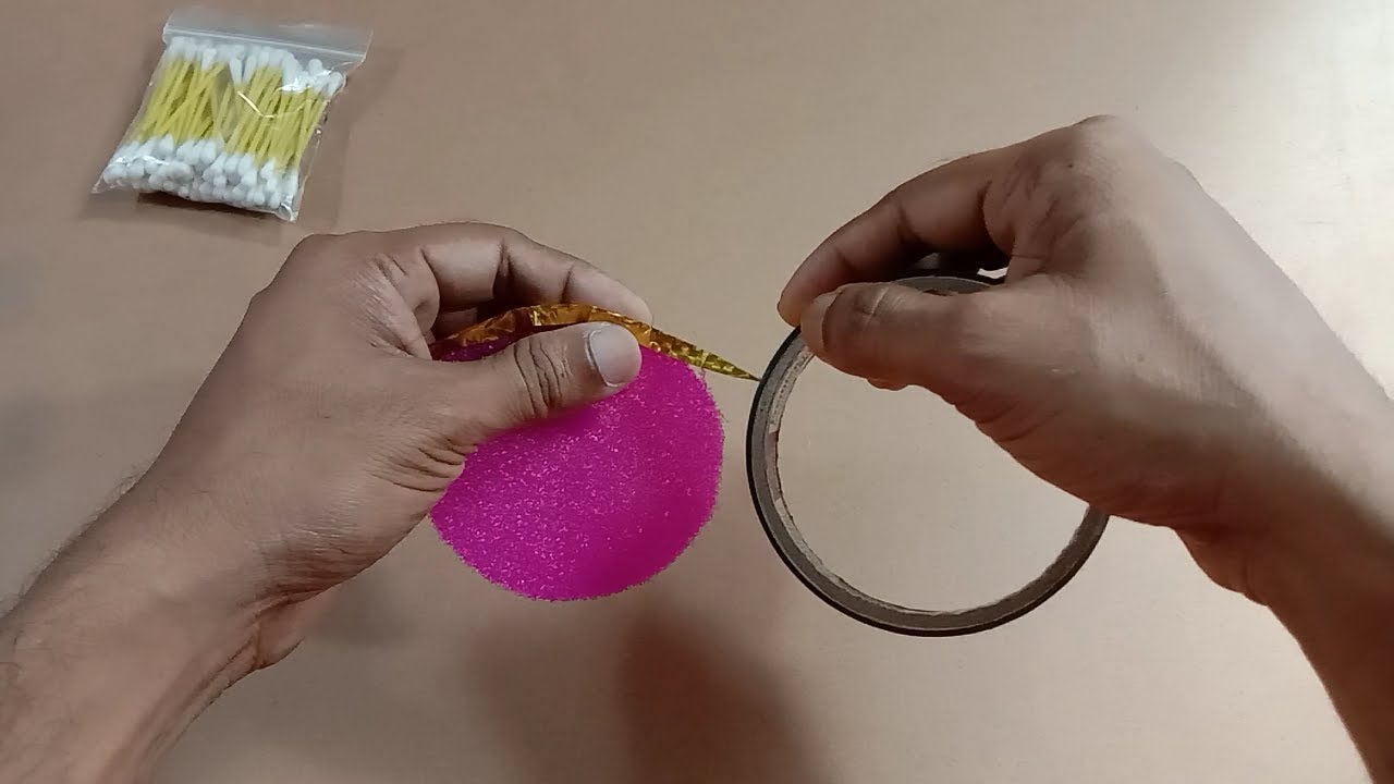 How to make flower at home/Flower making idea with foam/Hand made ...