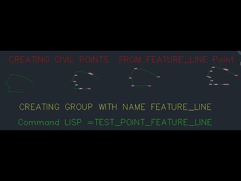 CREATING CIVIL POINTS FROM FEATURE_LINE POINTS - YouTube