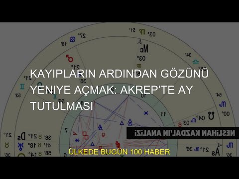 Kayıpların ardından gözünü yeniye açmak: Akrep’te Ay Tutulması
