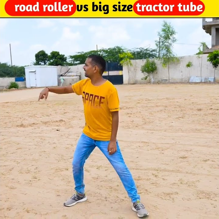 road roller vs big size tractor tube😱 @MRINDIANHACKER @CrazyXYZ @TheExperimentTv #short - YouTube